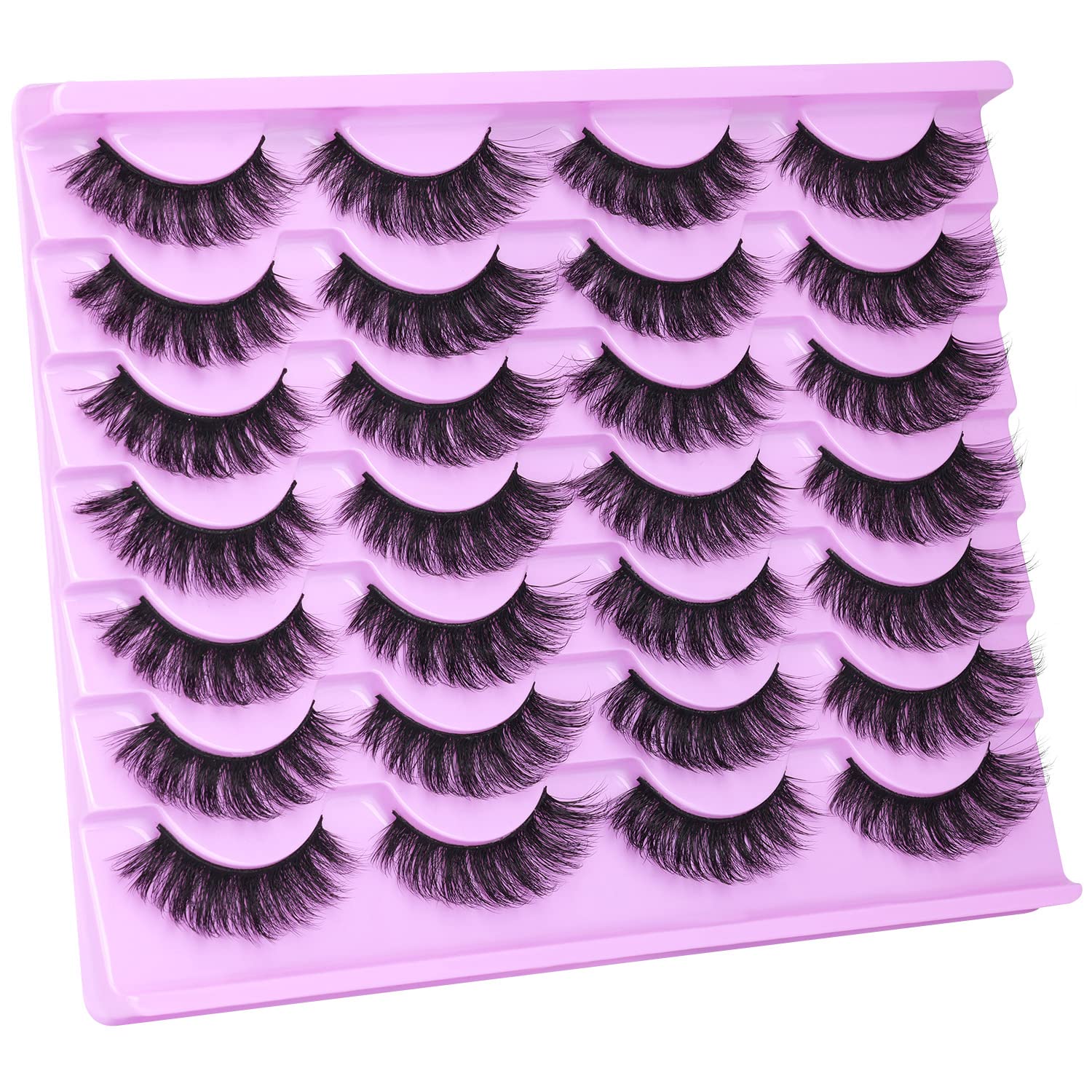 Lashes That Look Like Extensions False Eyelashes Natural Look Fluffy Wispy Faux Mink Lashes 16mm Fake Eye Lashes Pack by Kiromiro