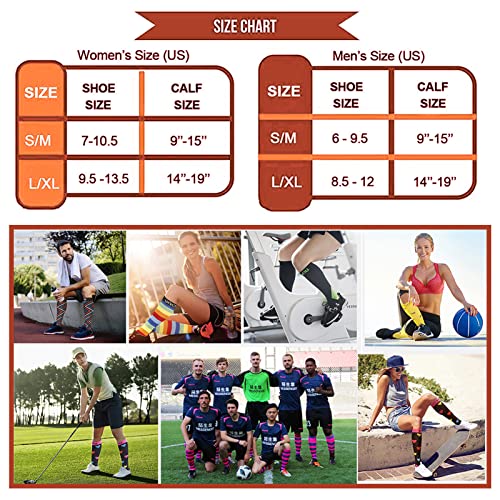 Halloween Compression Socks for Women, Medical Compression Support Socks 20-30 mmHg-Best Calf Socks (Halloween A,L/XL)
