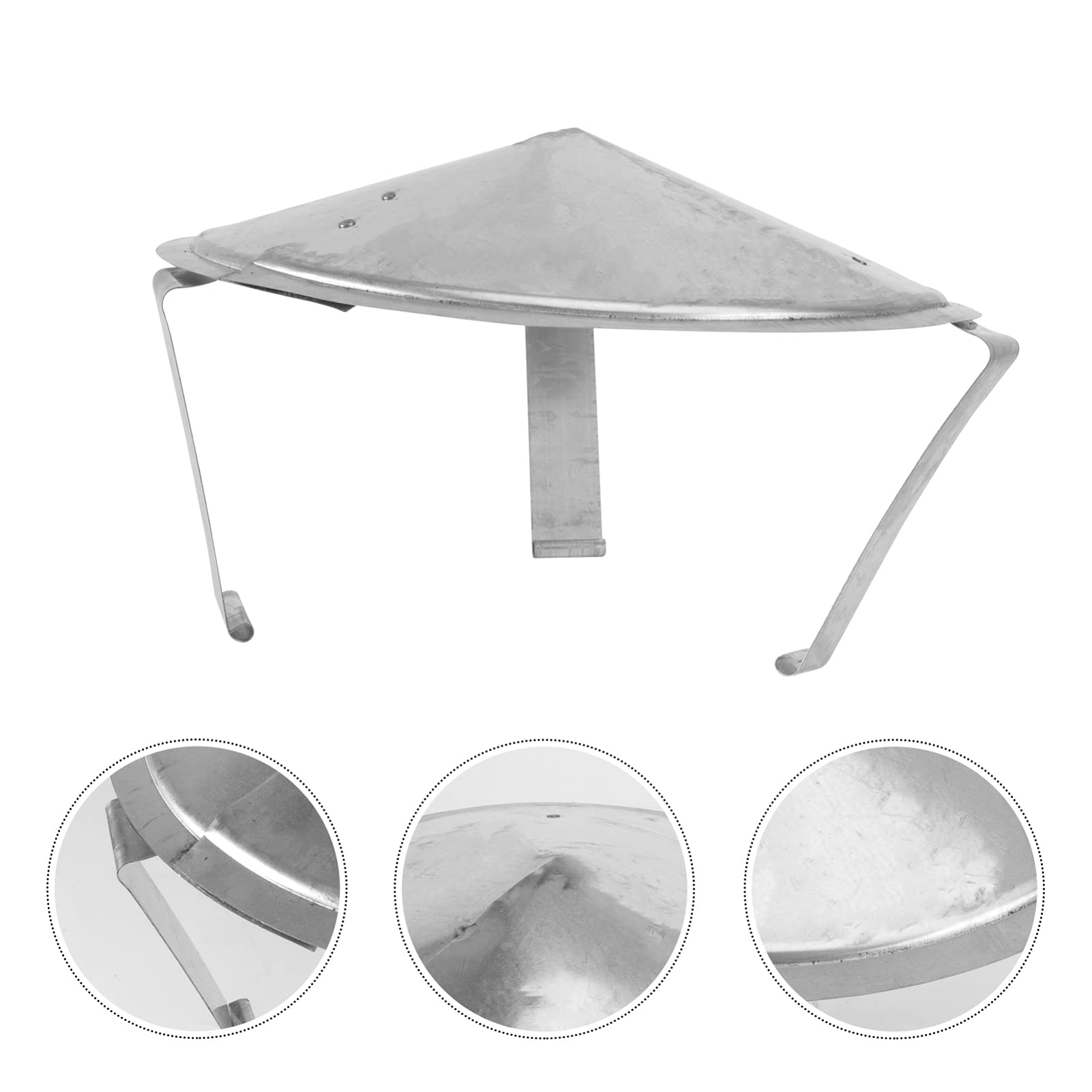 Happyyami Water 1Pc Stainless Steel Chimney Cover Rainproof Chimney Rain Cap for Garden Exhaust Pipe Cap Dryer Vent