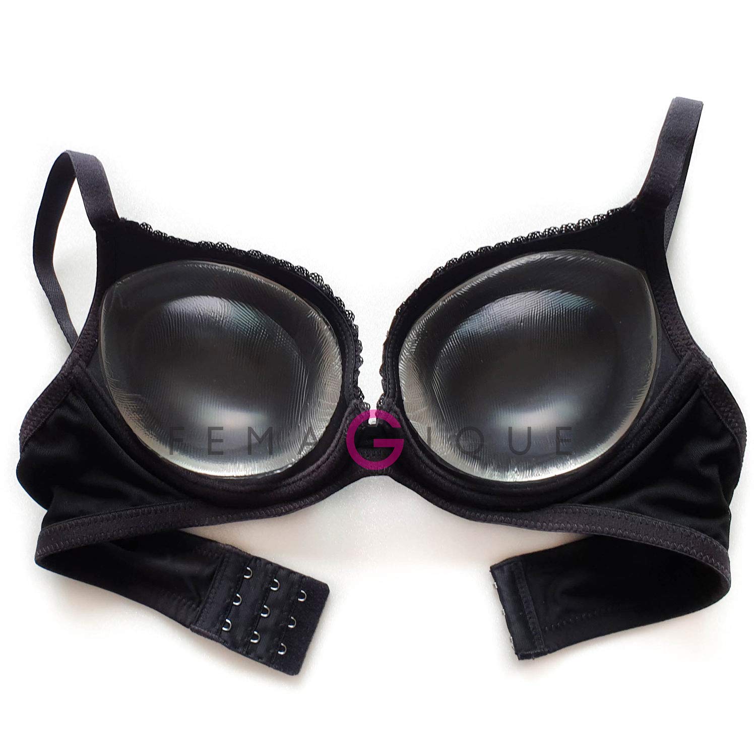 FEMAGIQUE Large Silicone Gel Bra Inserts Instant Cleavage Enhancer Push-up Breast Pad Cups - Nonadhesive