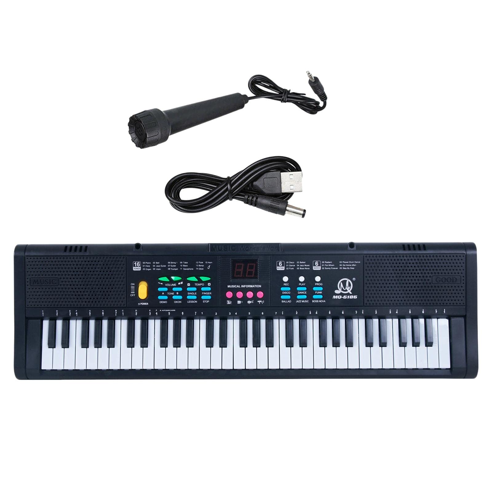 harayaa Digital Music Piano Keyboard Portable Musical for Beginner Stage Gifts