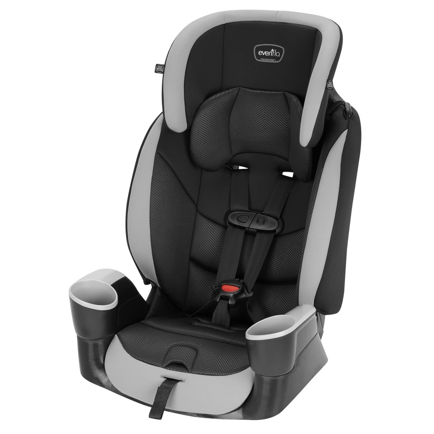 Evenflo Maestro Sport Harness Highback Booster Car Seat, 22 to 110 Lbs., Granite Gray, Polyester