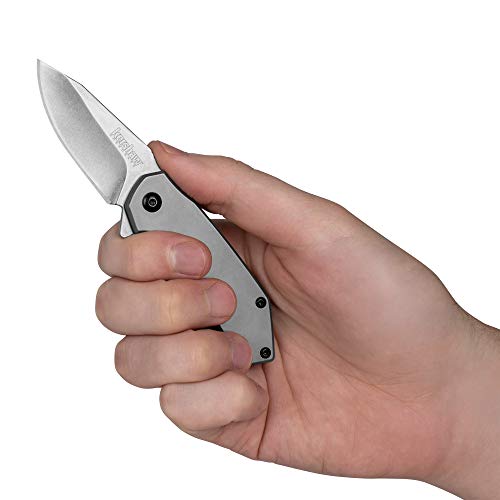 Kershaw Valve Pocket Knife; 3" 4Cr13 Stainless Steel Blade; Assisted Folder Opening Knife; Mid-Sized EDC, Outdoor Knife