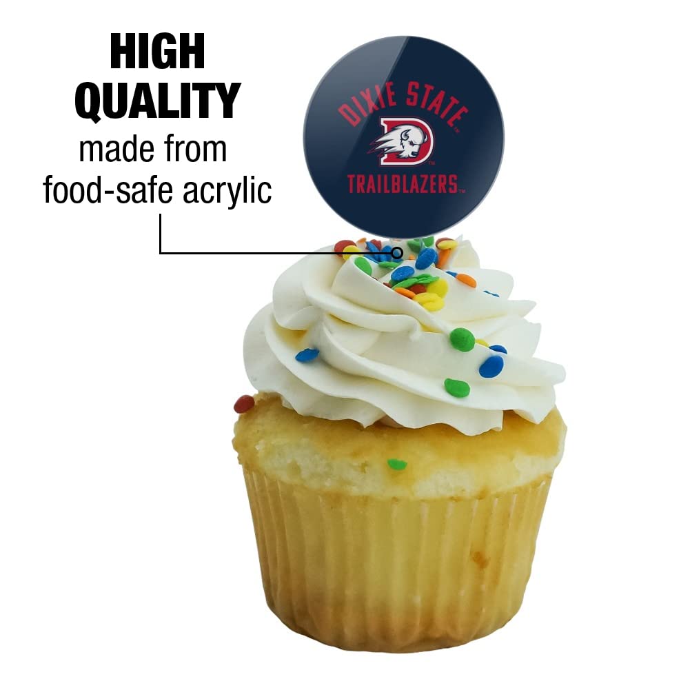 GRAPHICS & MORE Dixie State Trailblazer Cupcake Picks Toppers Decoration Set of 6