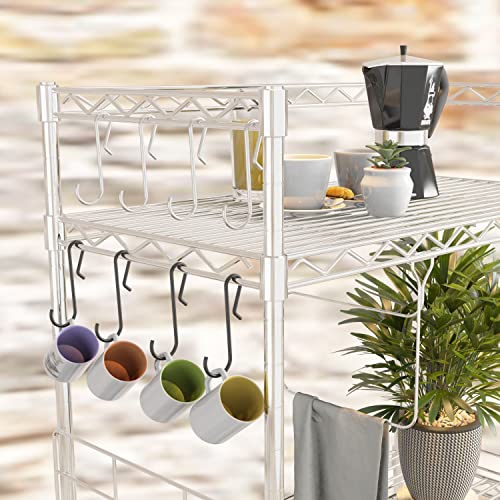 owosald Metal Pot Hanger Stainless Steel s Hook,Used to Hang and Organize Kitchen cookware, (4β Steel, 20)