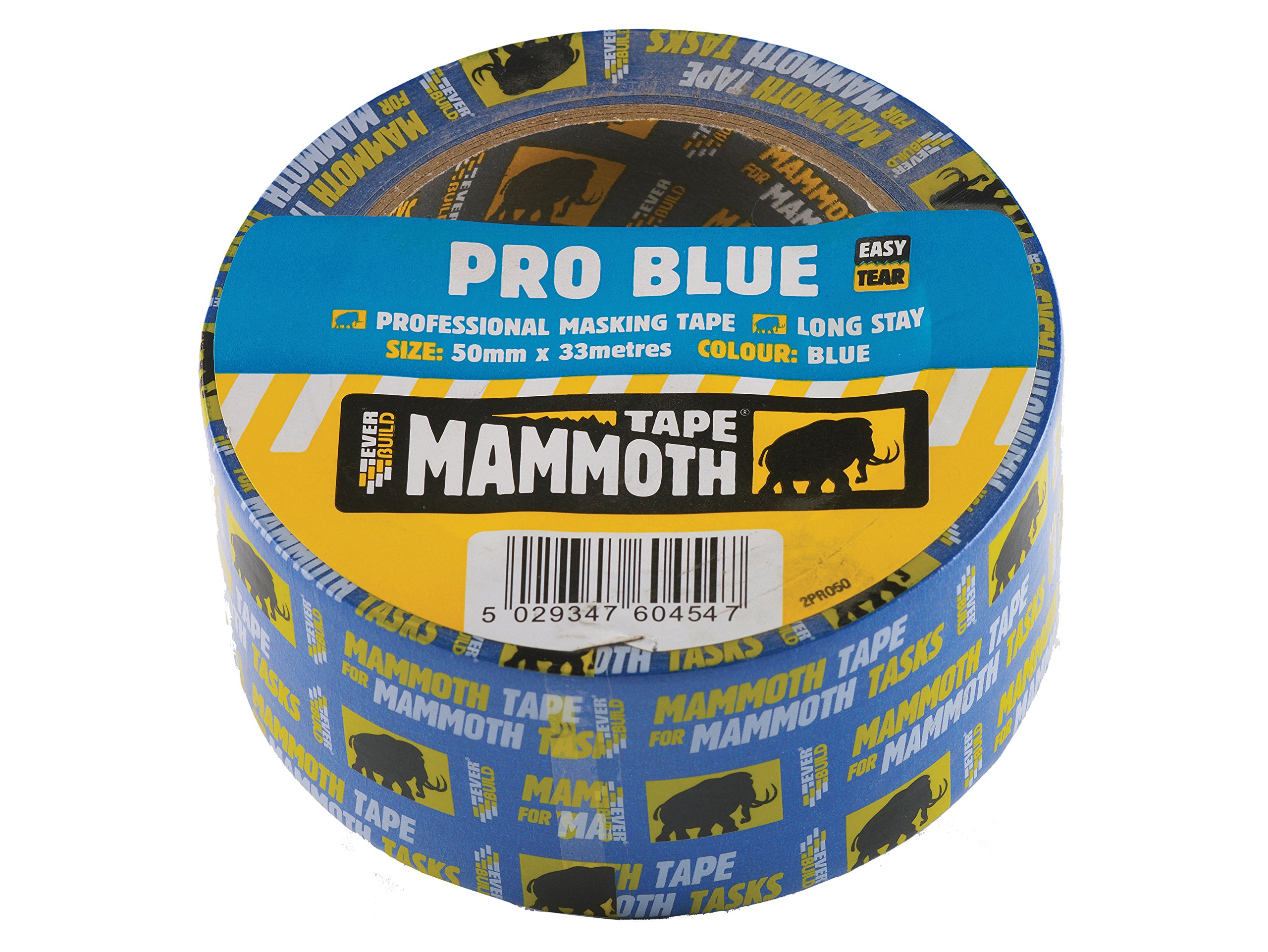 EveRBUILD EVB2PRO50 Pro Blue Masking Tape, 50 mm x 33 m, Set of 1