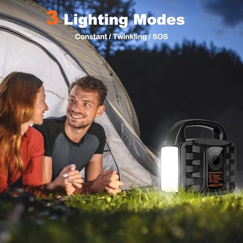 GIDEON Outdoor Generators Protable Power Station 42000mAh Solar Generator 155Wh for Outdoors Hunting Blackout Travel & Camping Outdoor Emergency, Lighting…