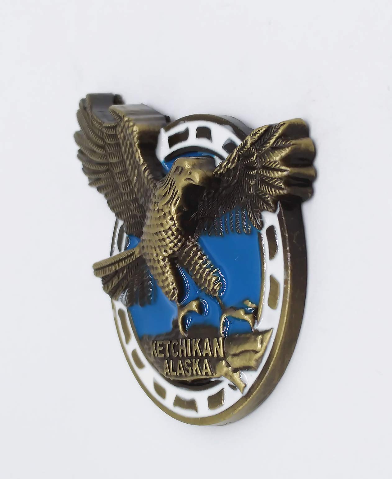 Ketchikan Alaska USA 3D Metal Fridge Magnet Tourist Souvenir Gift Home & Kitchen Decoration Magnetic Sticker America Refrigerator Magnet Collection