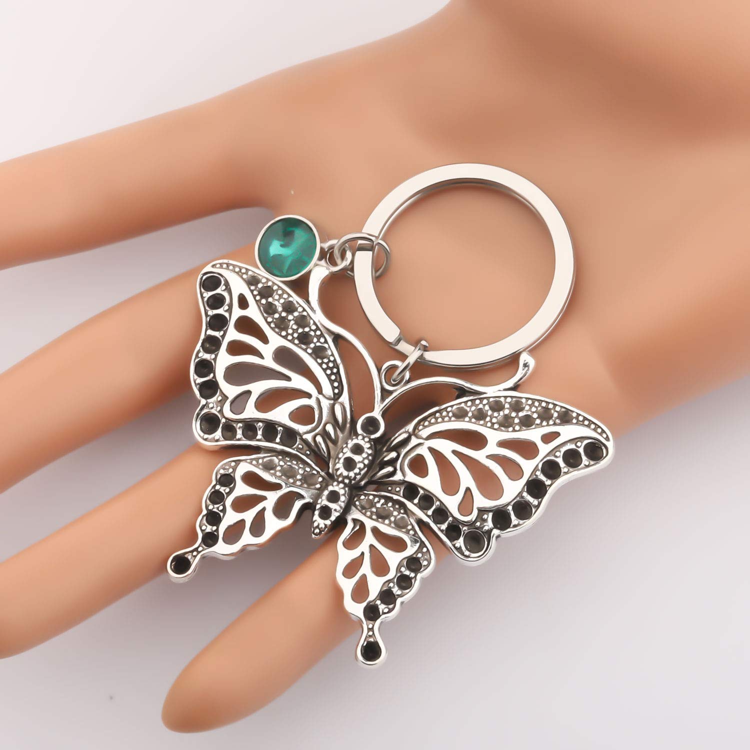 FAADBUK Butterfly Keychain with Birthstone (MAY)