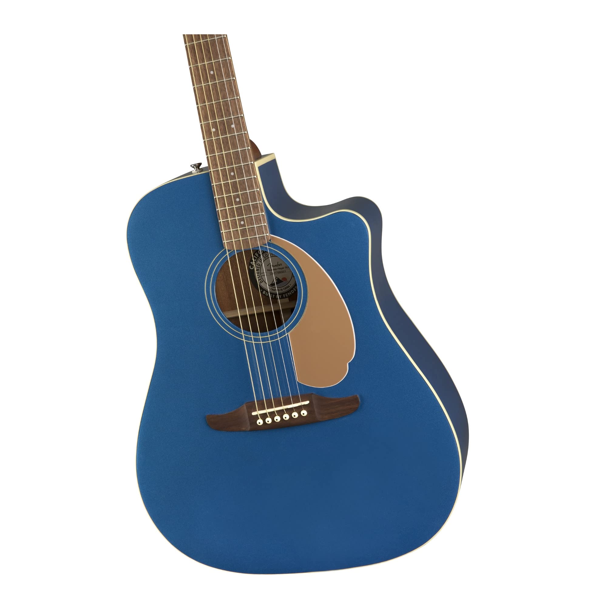 Fender Malibu Player Acoustic Guitar, with 2-Year Warranty, Midnight Satin, Walnut Fingerboard