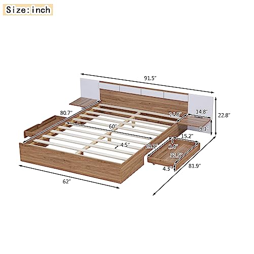 Lifeand Full Size Low Loft Bed with Ladder and Slide,White