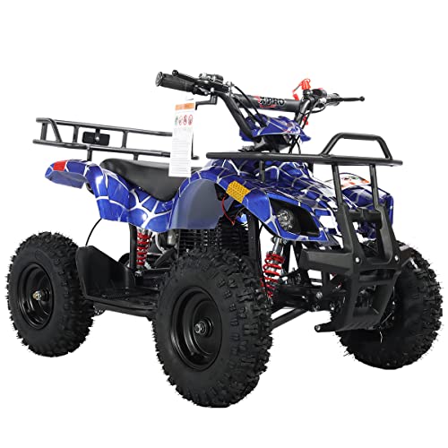 X-PRO Eagle 40cc ATV 4 Wheelers 40cc ATV Quads Quad with 6β Tires (Spider Blue)