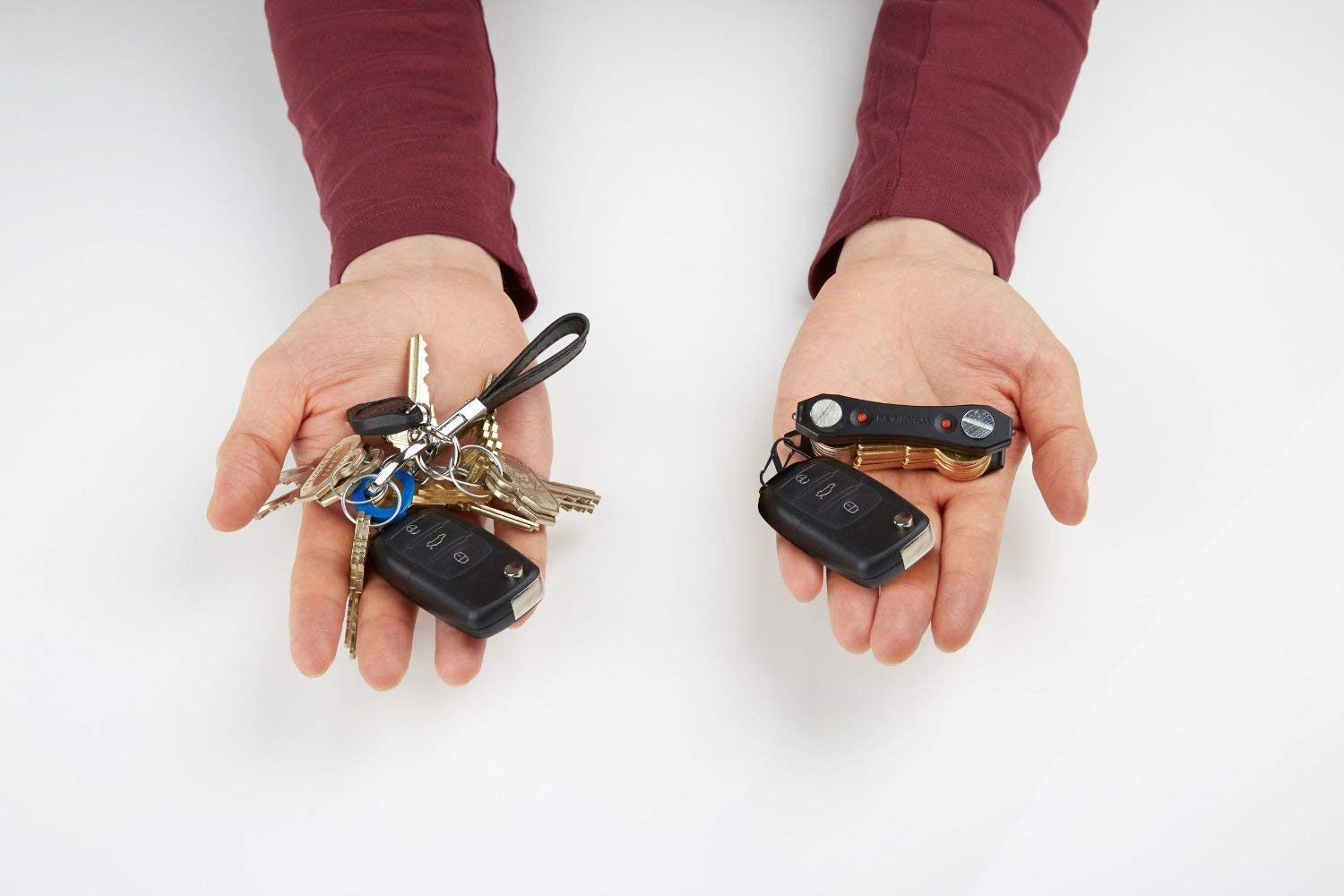 Key Ninja - Organize Up To 30 Keys, Dual LED Lights, Built In Bottle Opener (NOW IMPROVED)