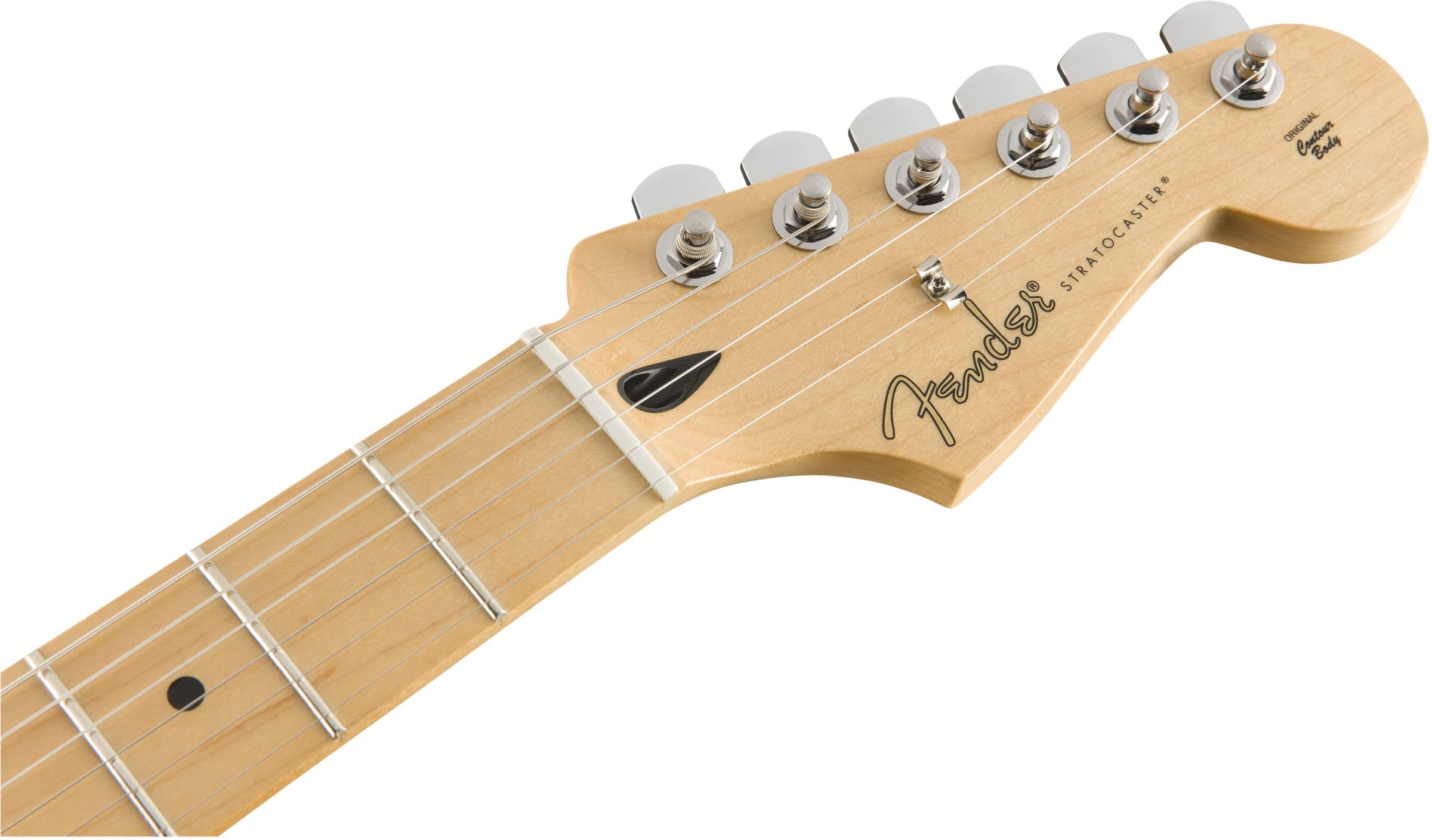 Fender Player StratocasterĀ® - Polar White Bundle w/Gig Bag, Stand, Cable, Tuner, Strap, Strings, Picks, Capo, Fender Play Online Lessons, and Austin Bazaar Instructional DVD