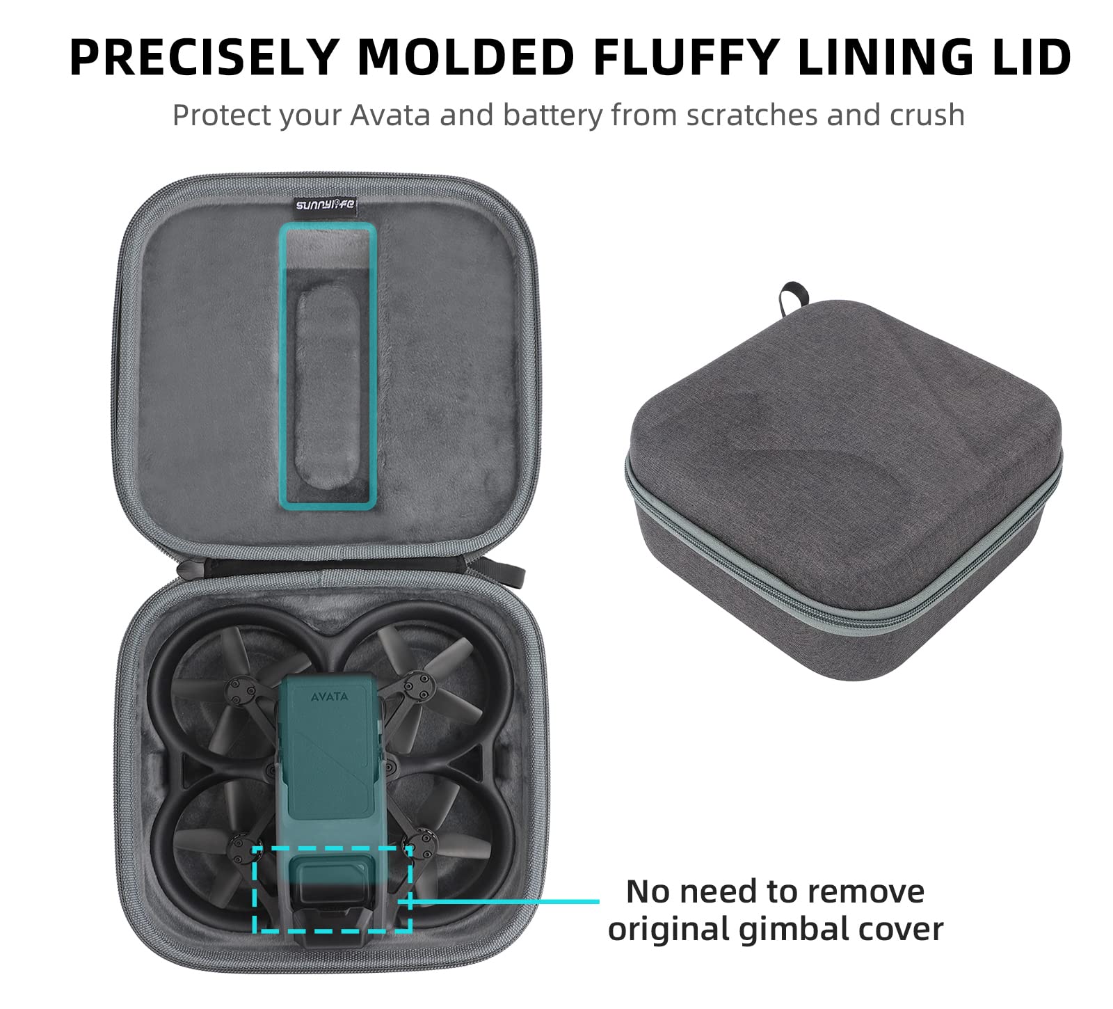 IRCtek Carrying Case for DJI Avata, Compact Storage Bag Portable Carrying Case Compatible with DJI Avata FPV Drone