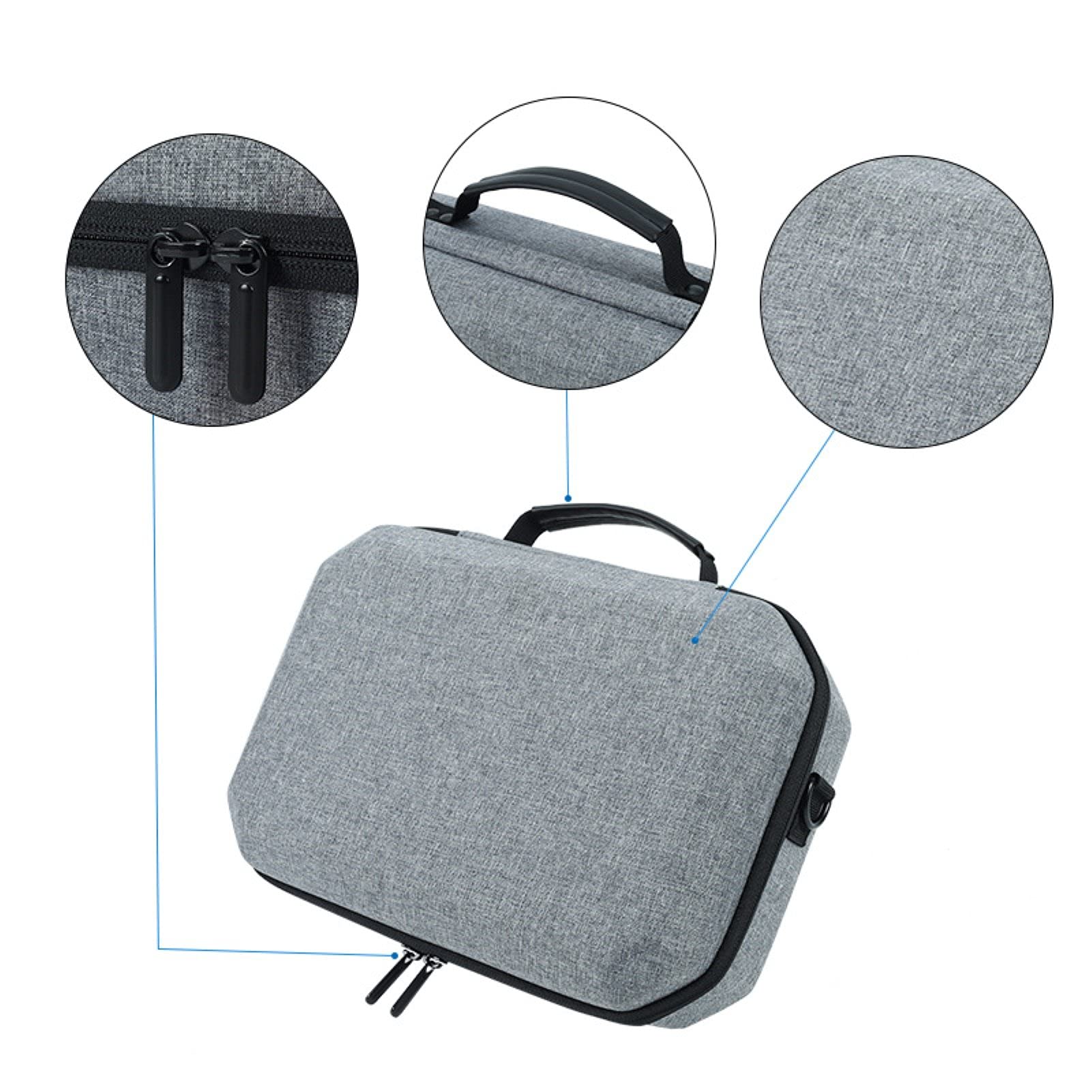 Grey990 Other Games Bags,Shock-Proof Storage Box EVA Protective Bag Handbag for Oculus Quest 2 VR Glasses - Grey