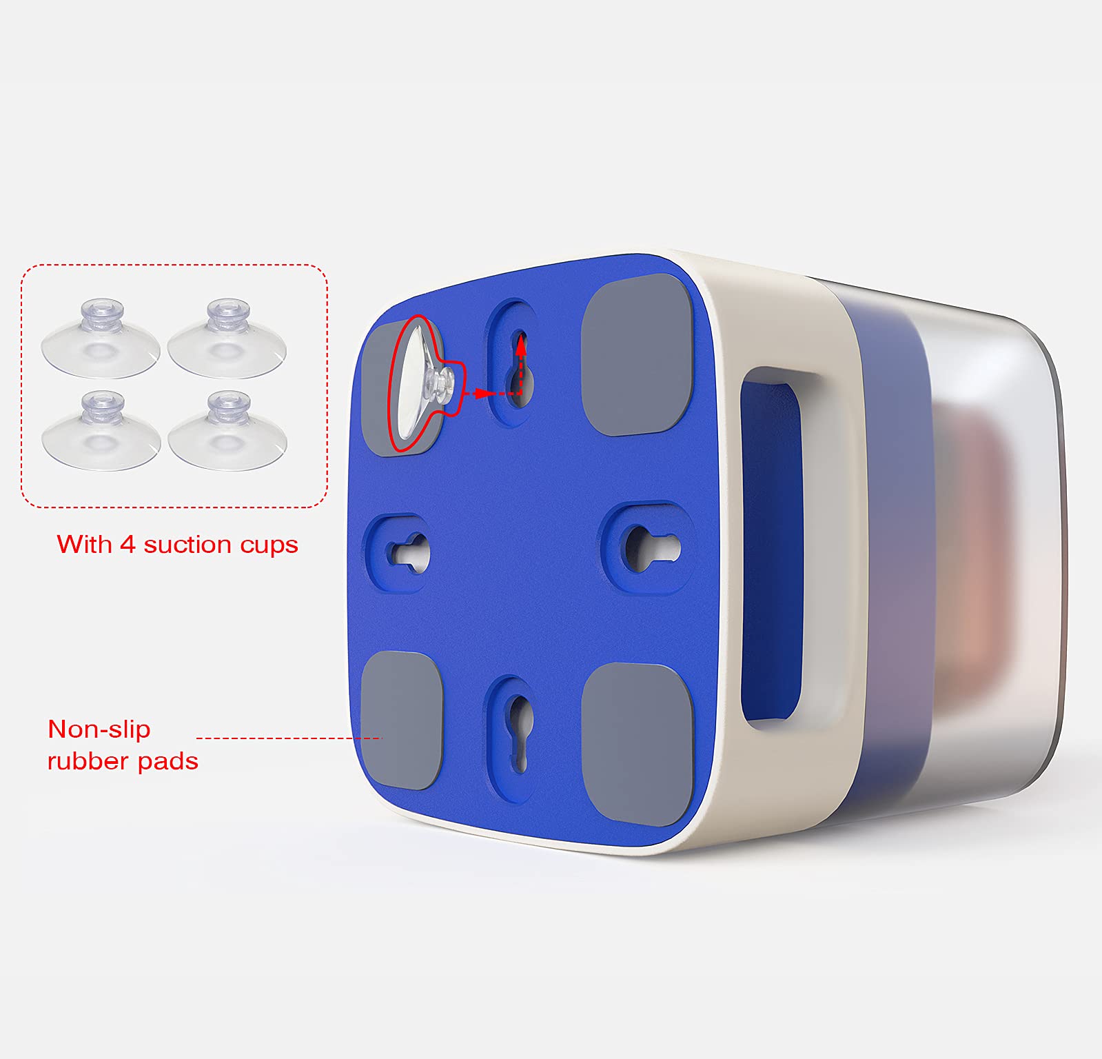 Gesuche Pet Automatic Feeder+Pet Slow Feeder,Interactive Dog Toys,Dog Food Dispenser Interactive Button Trigger Dog Treat Dispensing Toys Fun Feeding for Small Medium and Large Breed (Upper Half)