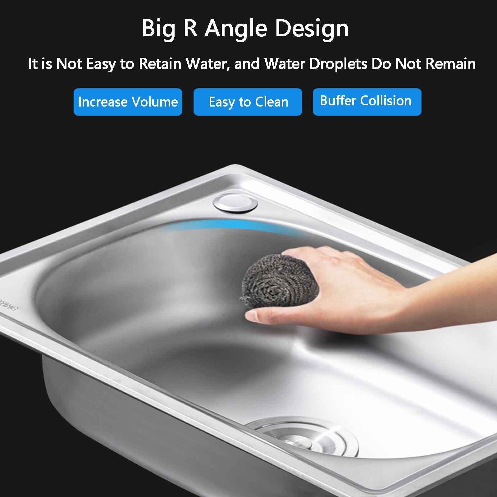 Free Standing Sink, Stainless Steel Single Basin Kitchen Sink With Stand, Commercial Kitchen Sink Restaurant Workstation, Free Standing Utility Sink Workstation With Drainer,for Laundry ( Size : 26.7x