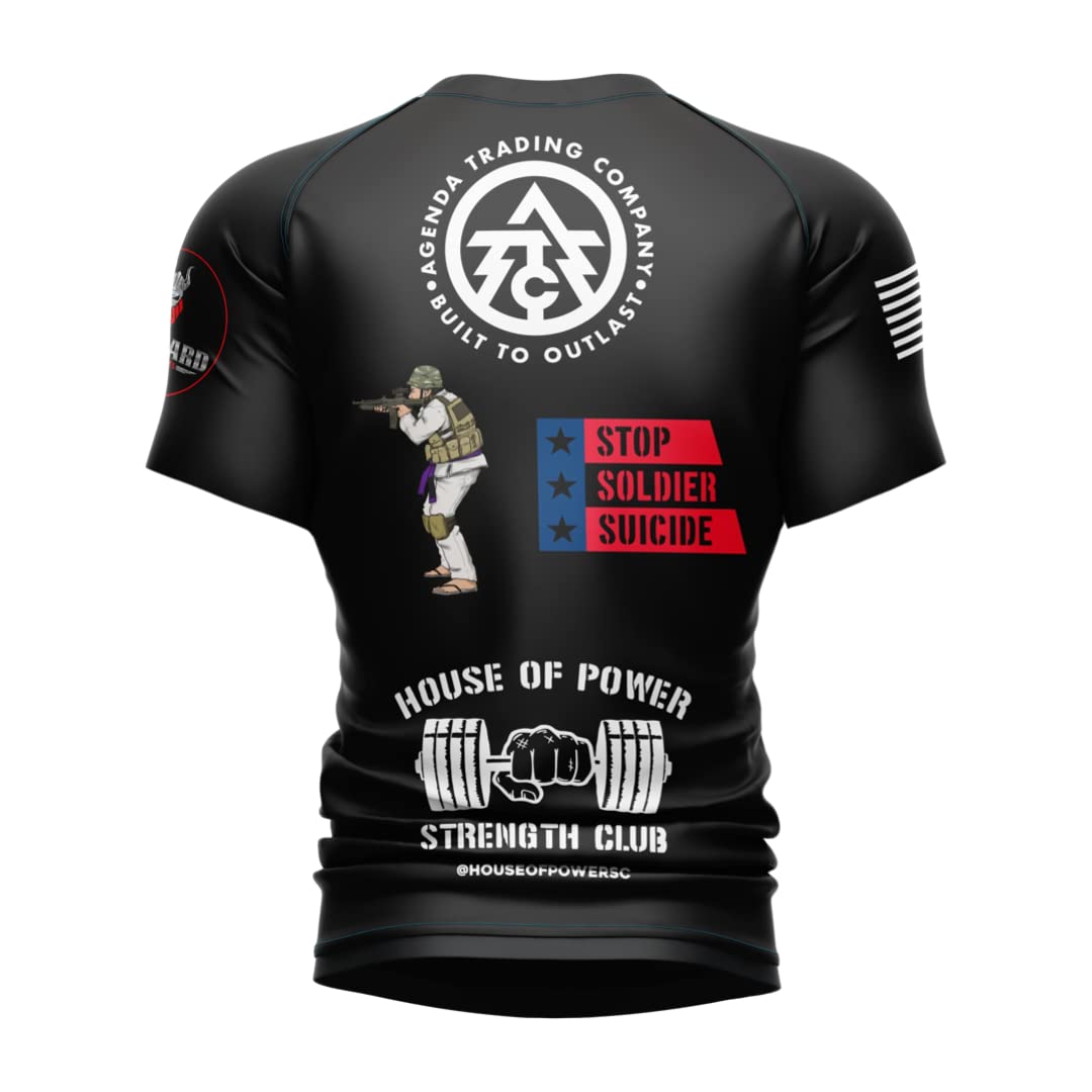 Iron Jiu Jitsu Collaboration Rash Guard (as1, Alpha, l, Regular, Regular) Black