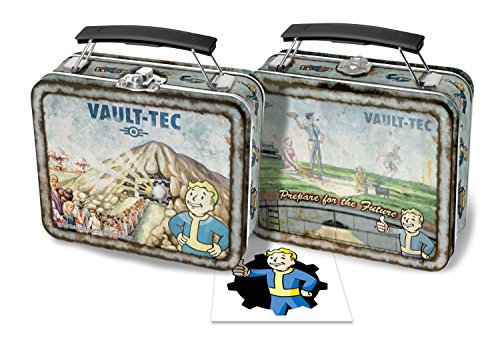 FanWraps Bethesda: Mystery Mini Series 1 (One Random Tote) Fallout Skyrim & Others Tin Luncbox, Multi