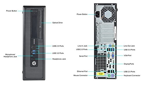 HP EliteDesk 800 G1 Small Form Desktop Computer - Intel i7-4770, 16GB Ram, 1TB SSD + 500GB HDD, WI-FI, NVIDIA GT 710 HDMI 4K Support, VGA - Windows 10 Pro (Renewed)