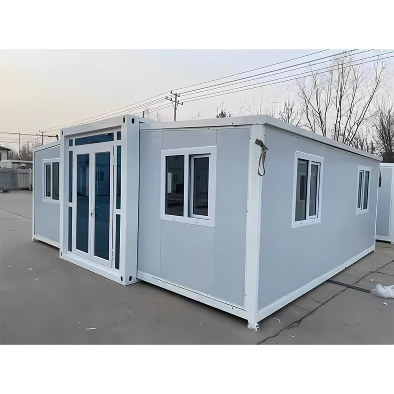 Portable Prefabricated Villa 20ft, 30ft, 40ft Foldable Container Homes with Fast Installation - Enjoy The Comforts of Home Anywhere