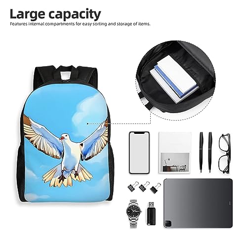RLDOBOFE Seagulls in flight Backpack For Women Men Travel Laptop Backpack Rucksack Casual Daypack Lightweight Travel Bag