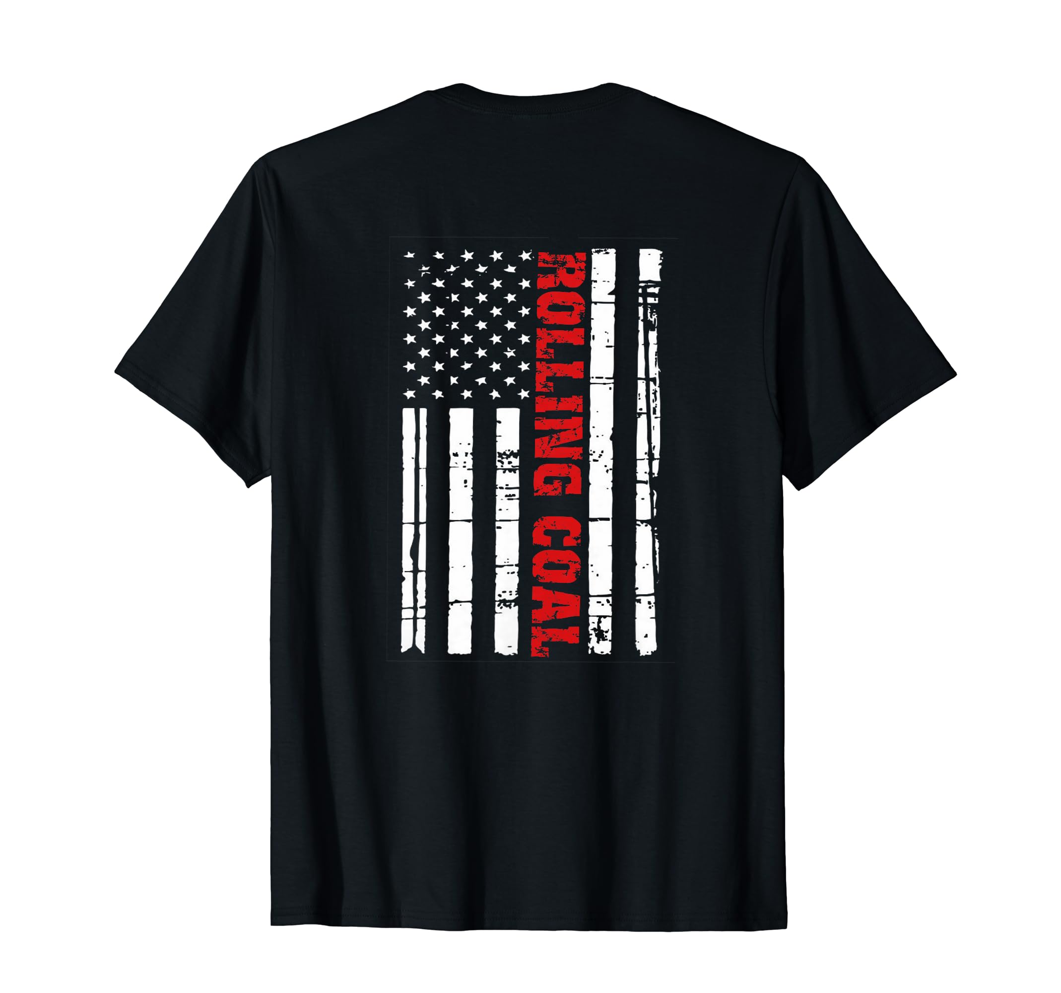 Diesel Rolling Coal Flag T-Shirt Truck Turbo Brothers Mechan
