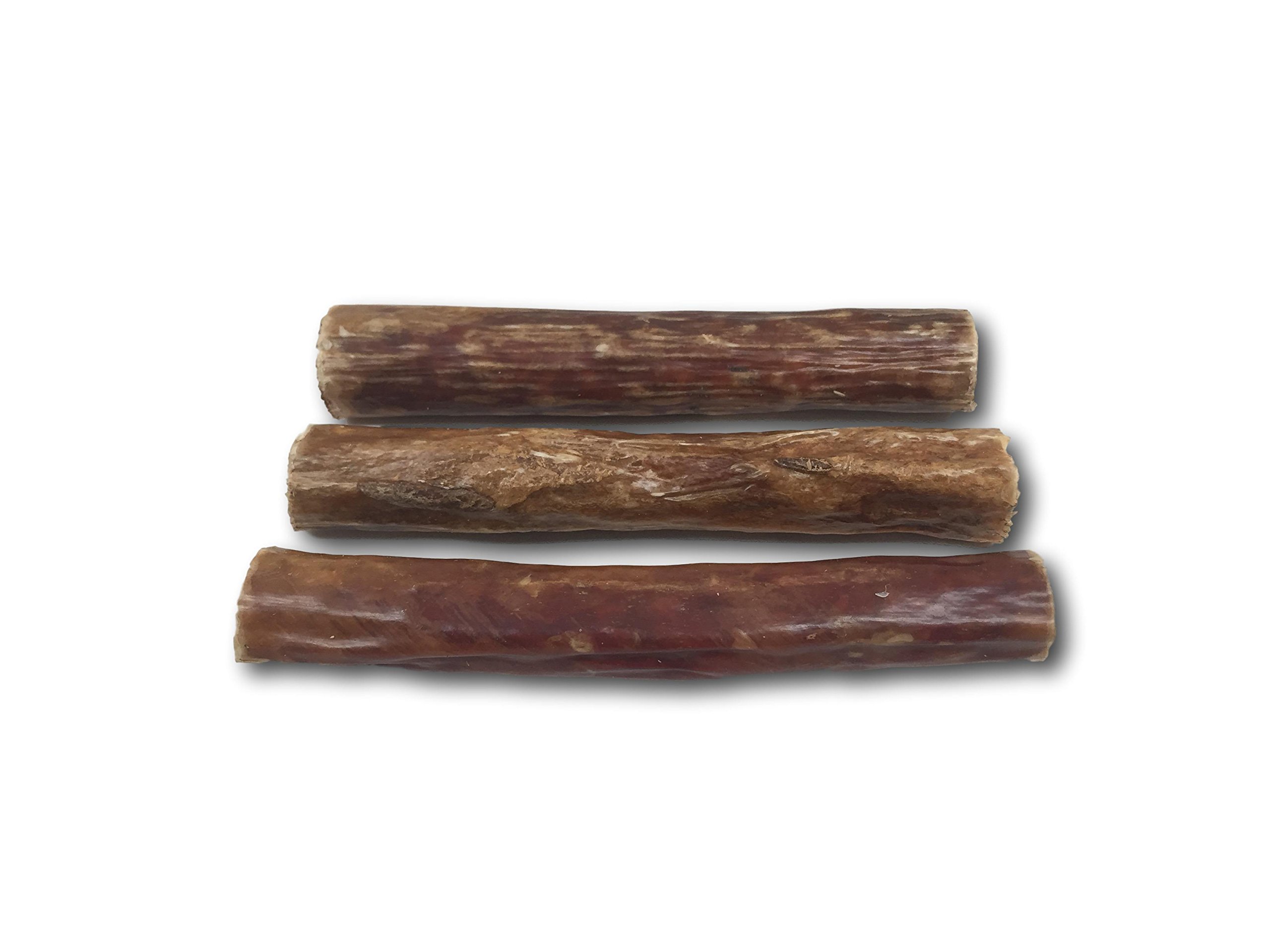 Top Dog Chews - 5"-6" Beef Esophagus Stuffed with Ground Bully Stick- All Natural Dog Treat- 3 Pack