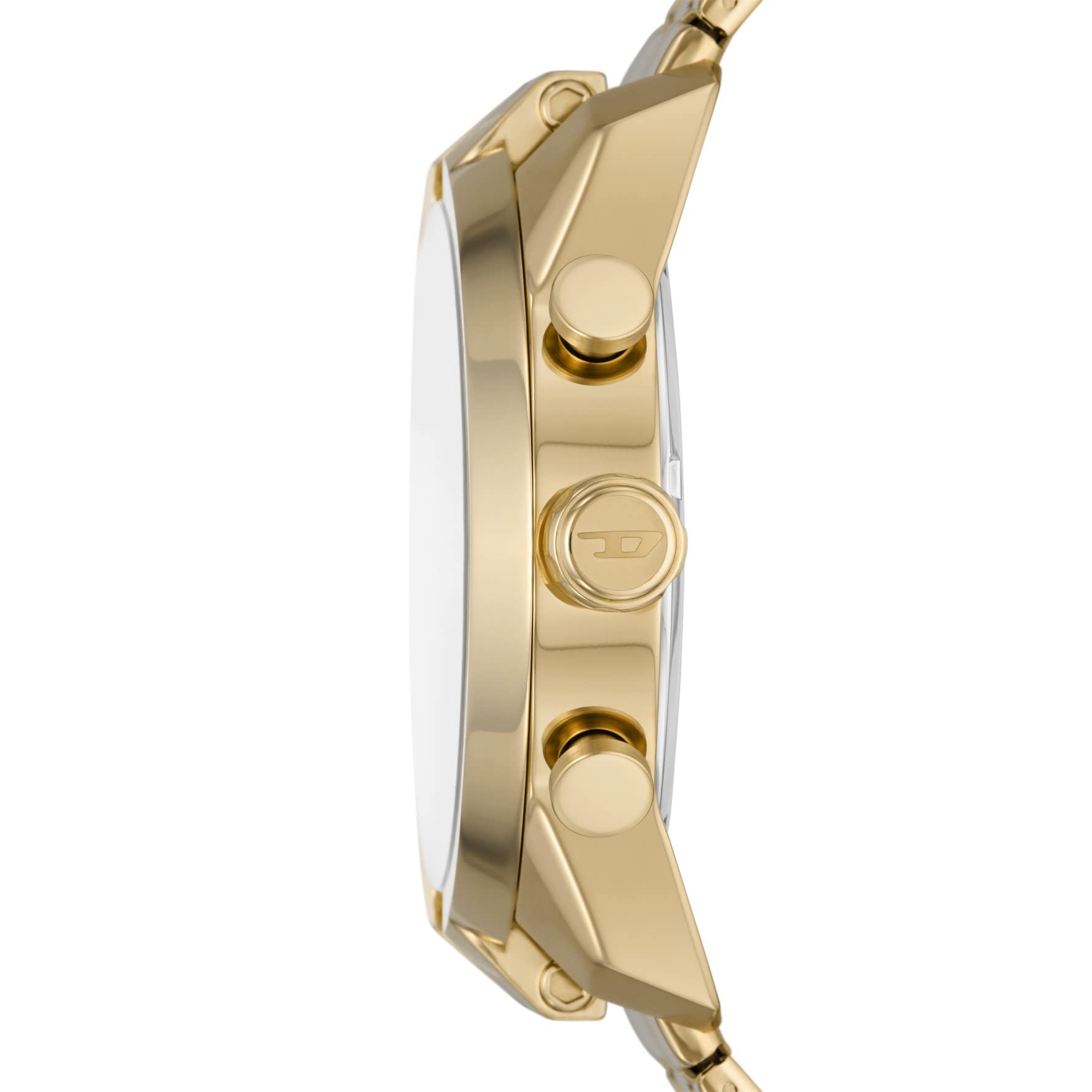 Diesel Split Stainless Steel Chronograph Men's Watch, Color: Gold (Model: DZ4590)