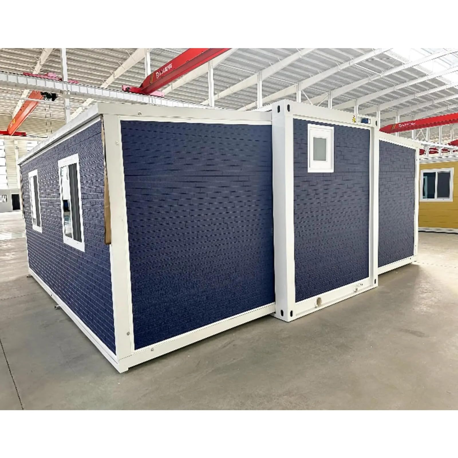 Portable Prefabricated Tiny House 20X20ft, Mobile Expandable House, Outdoor Storage, Modern Study Steel Storage House Garden Houses,Customizable Room, Kitchen, Bathroom and Balcony