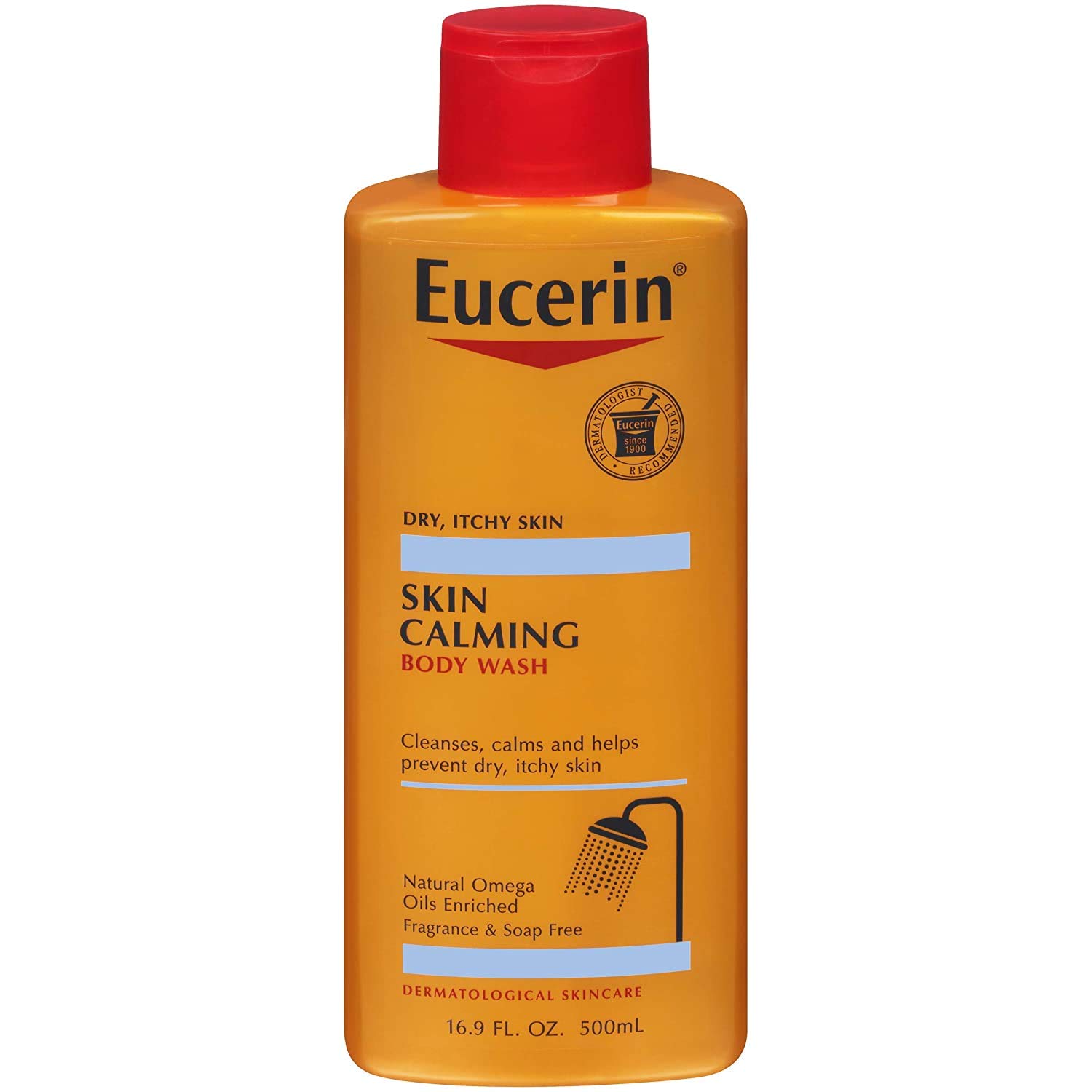 Eucerin Advanced Skin Calming Wash 16.9 Ounce (500ml) (3 Pack)