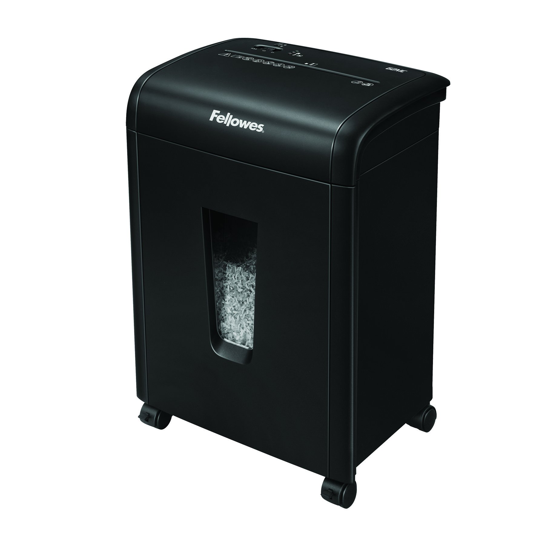 Fellowes 62MC 10-Sheet Micro-Cut Home and Office Paper Shredder with Safety Lock & Shredcare Paper Shredder Lubricant Sheets SCLS12 (Pack of 12) 8.5" x 6"