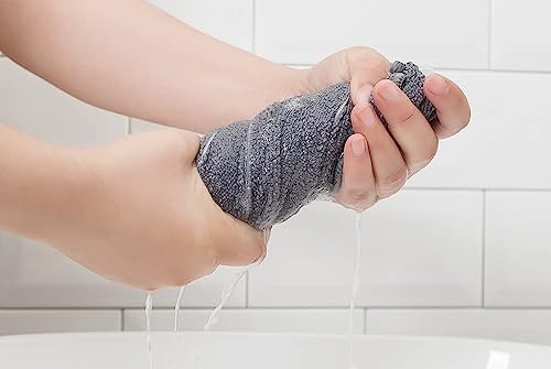 Vnoss 6 Pack Hand Towels β Super Absorbent, Fast Drying, Premium Microfiber Bathroom Towel - Multipurpose for Hotel, Travel, Sports, Spa Hand Towel 16 x 28 Inches - Gray