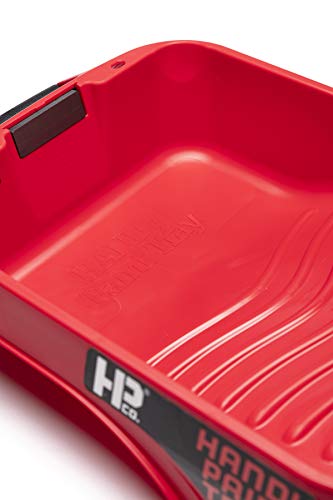 Handy Paint Tray, Deep-Well Design Holds Up to a Gallon of Paint or Stain, Sturdy Handles on Both Ends, Integrated Magnetic Brush Holder