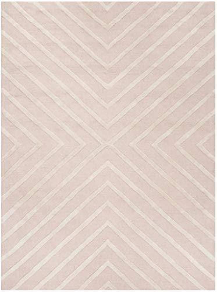 SAFAVIEH Kids Collection Accent Rug - 3' x 5', Pink & Ivory, Handmade Geometric Wool, Ideal for High Traffic Areas in Entryway, Living Room, Bedroom (SFK920P)