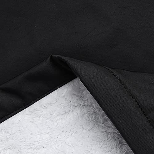 Women's Lined Fleece Rain Jacket Winter Outdoor Waterproof Hooded Raincoat Ladies Snow Warm Ski Jackets Solid Color