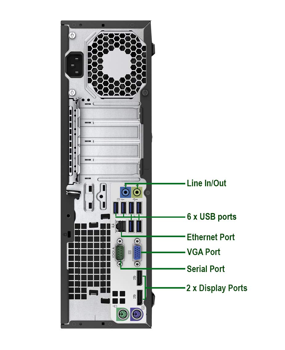 HP 600 G1 Small Form Desktop Computer PC, Intel Core i5 3.2GHz, 16GB Ram, 120GB M.2 SSD, 2TB HDD, WiFi, Bluetooth, 23.8" LCD Monitor, Wireless Keyboard & Mouse, Win 10 Pro (Renewed)