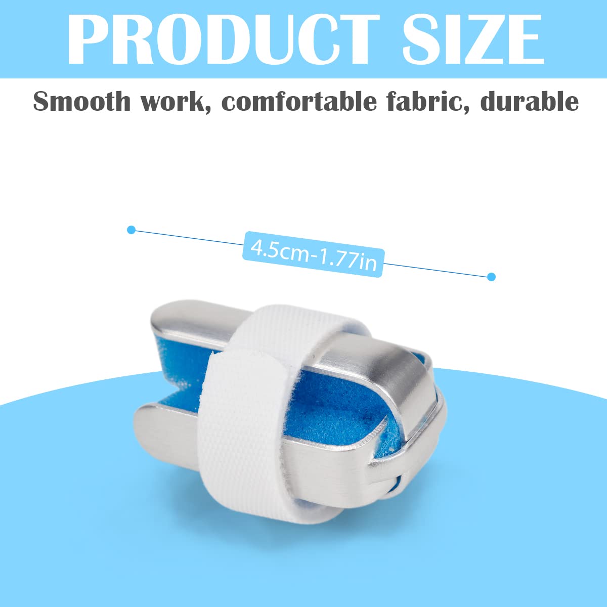 FERCAISH 1 Pair Recovery Injury Pain Bending Deformation Fixing Finger Correction Splint with Built-in Aluminium Support Padded