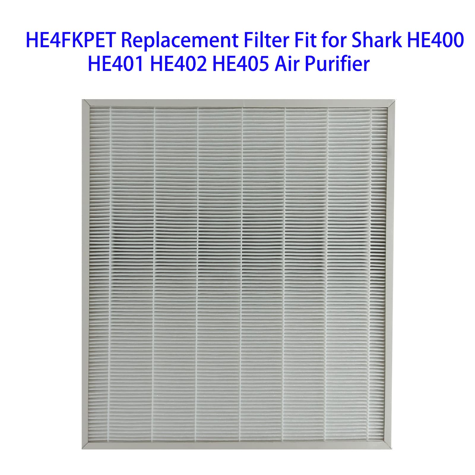 HE4FKPET Replacement Filter Fit for Shark HE400 HE401 HE402 HE405 Models 4-Fan Air Purifier, Replacement Part HE4FKPET