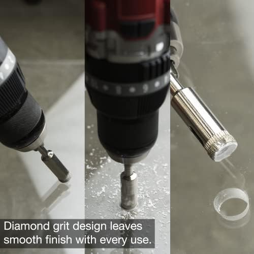 Neiko 00823A Diamond Grit Hole Saw Drill Bit Set, 5 Piece | 5/32” – ½”