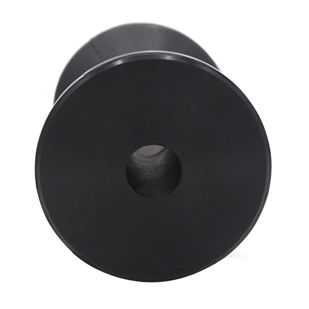 GHmarine 4 Inch Width Boat Trailer Black Molded Rubber Spool Roller - 5/8β Hole