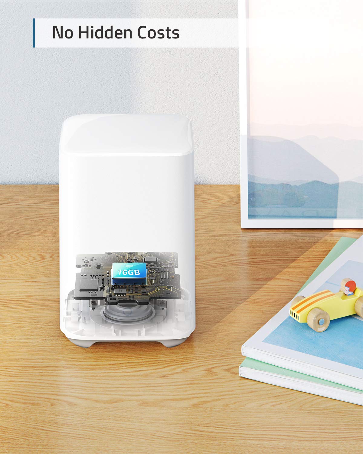 eufy Security, eufyCam S221 (eufyCam 2 Pro) Wireless Home Security Camera System, 4-Cam Kit, HomeKit Compatibility, 2K Resolution, 365-Day Battery Life, No Monthly Fee, Motion Only Alert