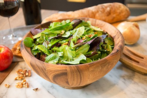 Ironwood Gourmet Salinas Extra Large Fruit and Salad Bowl, Acacia Wood