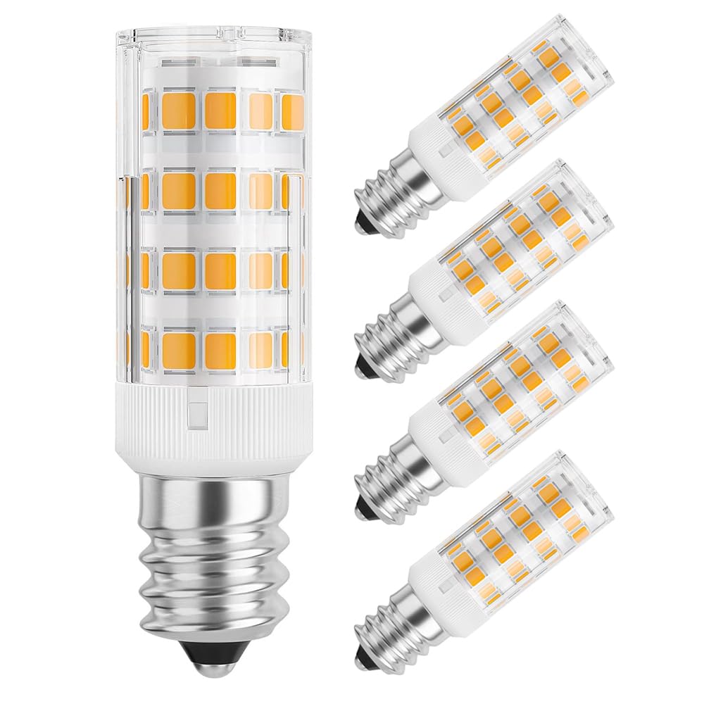 Fglyniy E14 LED Bulb,European Light Bulbs,Turkish lamp Bulb Replacement,Cooker Hood Bulbs,7W Equivalent 75W Incandescent Bulb,700LM,AC110V-130V,Warm White 3000K (Pack fo 2)…