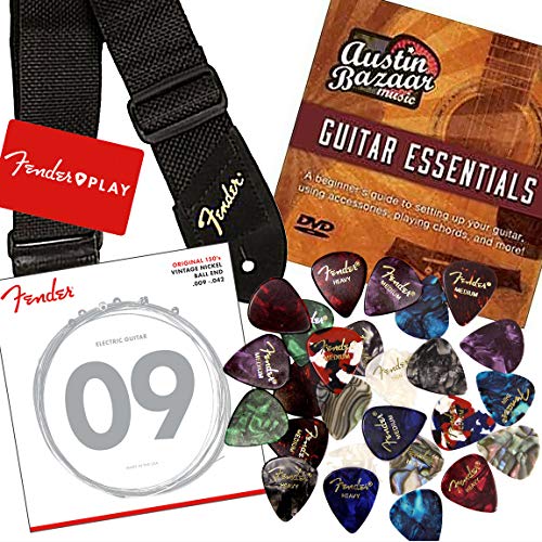 Fender Squier Classic Vibe '70s Jaguar - 3-Color Sunburst Bundle with Gig Bag, Instrument Cable, Tuner, Strap, Strings, Picks, and Austin Bazaar Instructional DVD