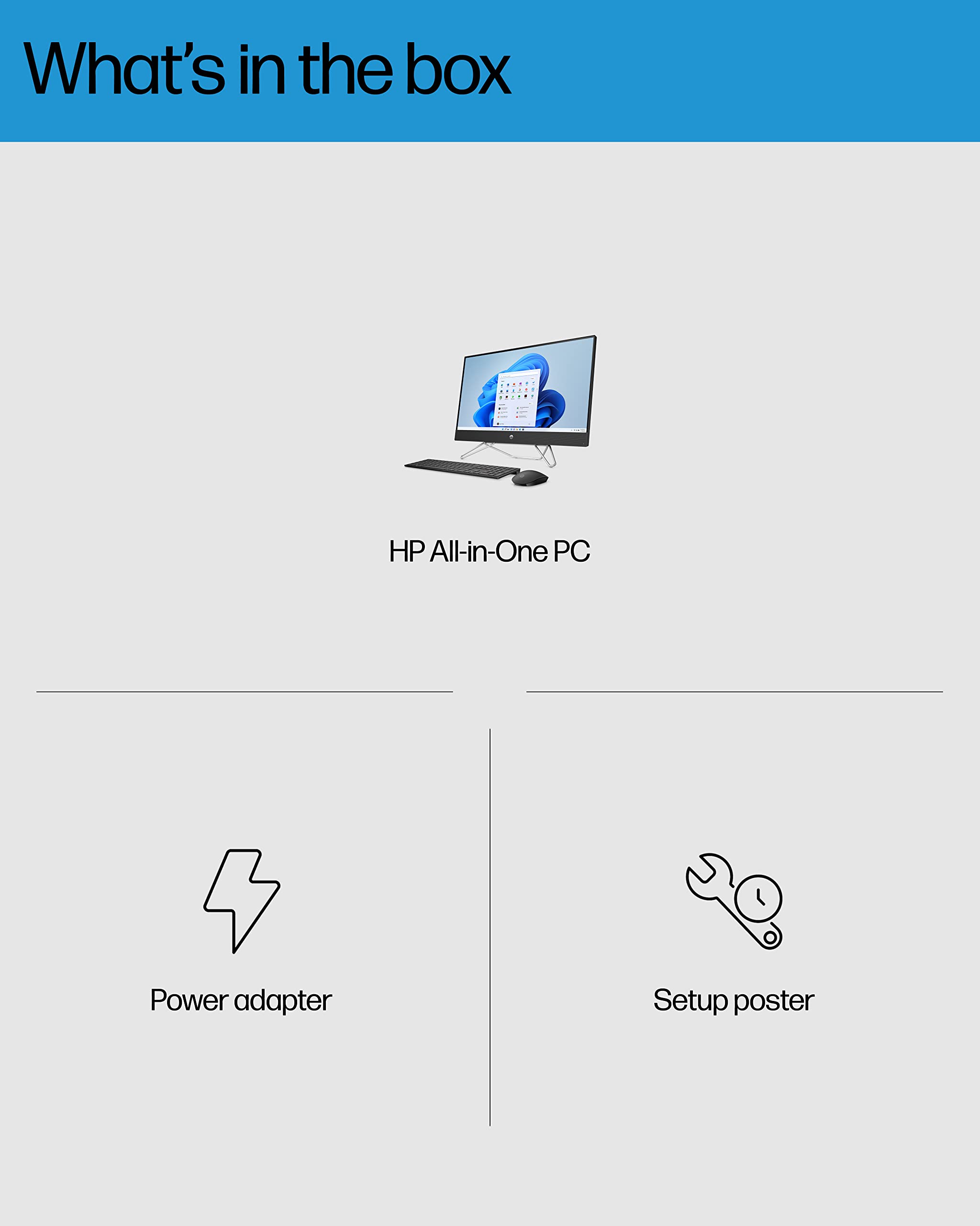 HP All-in-One Bundle PC, 27" FHD Micro-Edge Display, 12th Generation Intel Core i7 Processor, Iris X Graphics, 12 GB RAM, 256 GB SSD, Windows 11 Pro OS, Wi-Fi (27-cb1072, 2022) (Renewed)