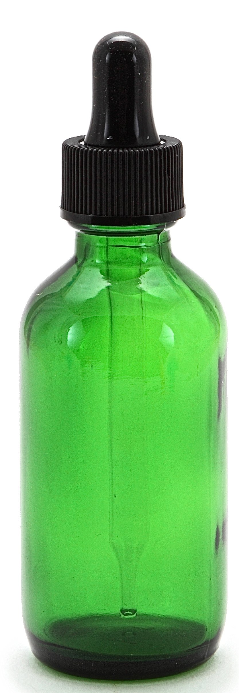 Vivaplex, 12, Green, 2 oz Glass Bottles, With Glass Eye Droppers