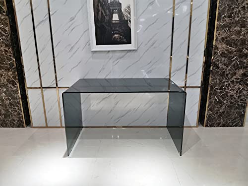 Neos Modern Furniture CD009GY-N Rectangular Shaped PC Laptop Workstation Table for Home Office, Gray