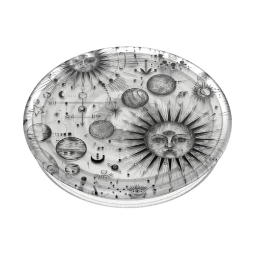 PopSockets Plant-Based Phone Grip with Expanding Kickstand, Eco-Friendly PopSockets for Phone - Translucent Cosmic Sun